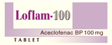 Loflam 100-Aceclofenac BP 100 mg-Millat Pharmaceuticals Ltd