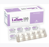 Loflam 100-Aceclofenac BP 100 mg-Millat Pharmaceuticals Ltd